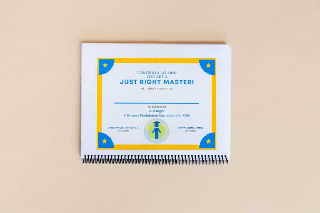 Just Right! A Sensory Modulation Curriculum for K-5® - Printed Book ...