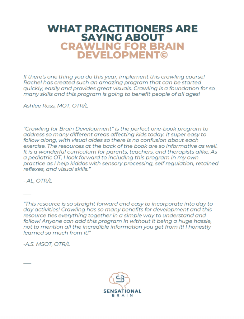 Crawling for Brain Development© Curriculum - SensationalBrain
